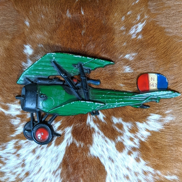 Unbranded | Wall Decor | Homco Biplane Sexton Metal Wall Airplane Retro ...